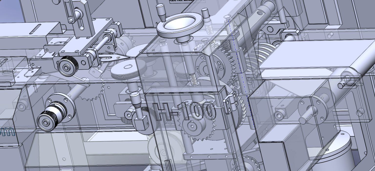 industrial 3D model Mechanical flow packaging machine - MACHINE - WORLD