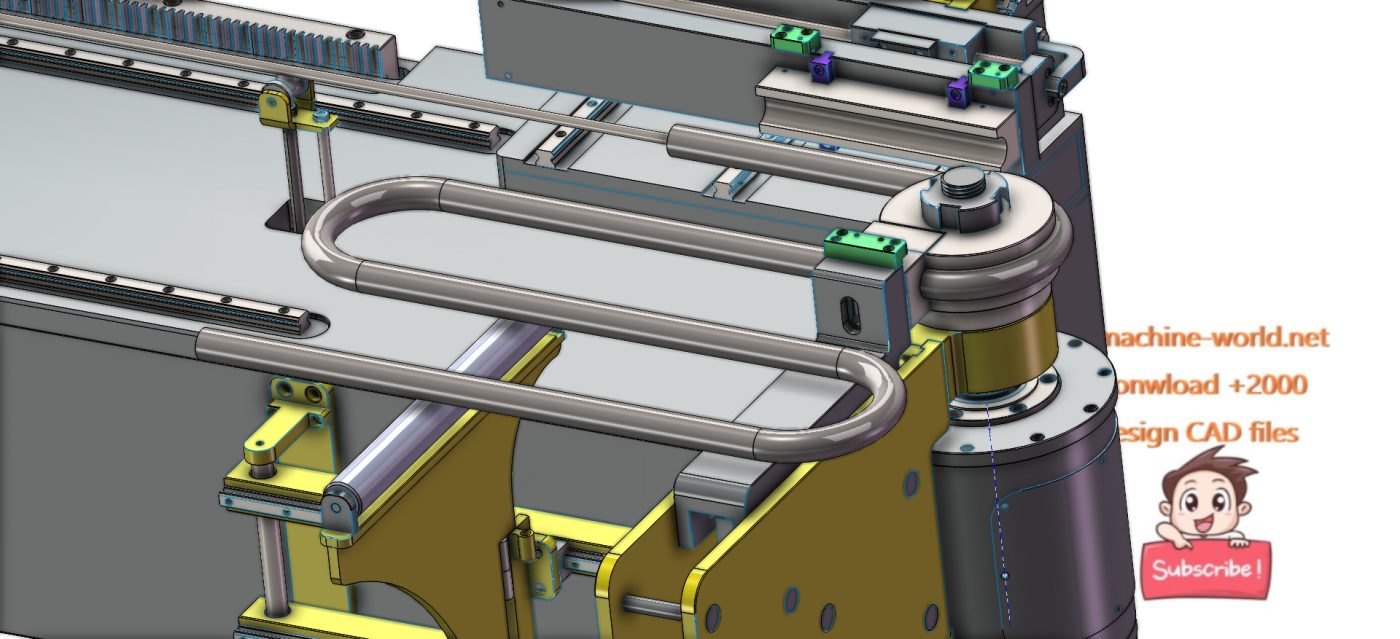 industial 3D model Straight wire bending machine - MACHINE - WORLD