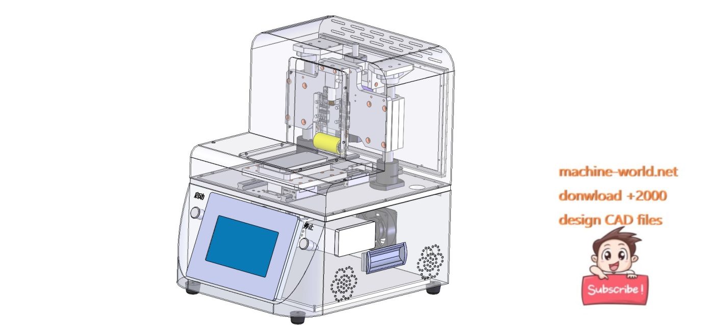 industrial 3D model Phone laminating equipment - MACHINE - WORLD