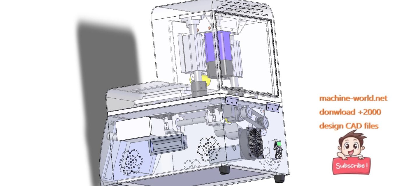 industrial 3D model Light conductive sheet laminating machine - MACHINE ...