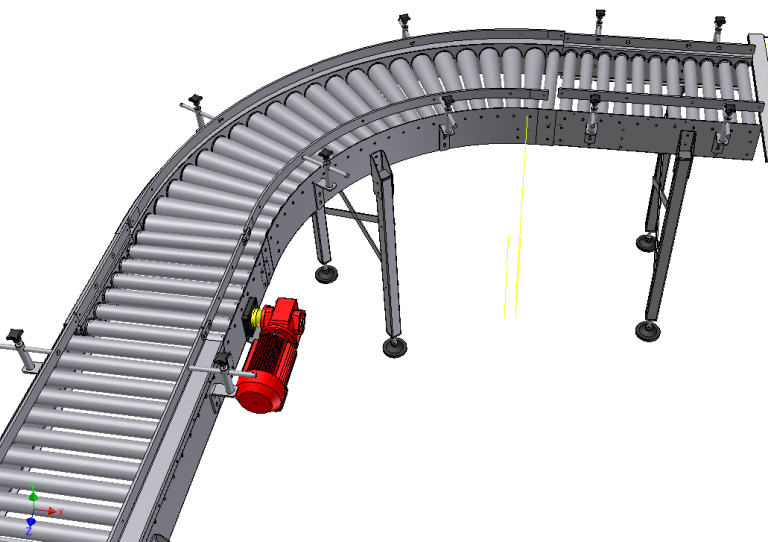 industrial 3D model Ring Conveyor two types - MACHINE - WORLD