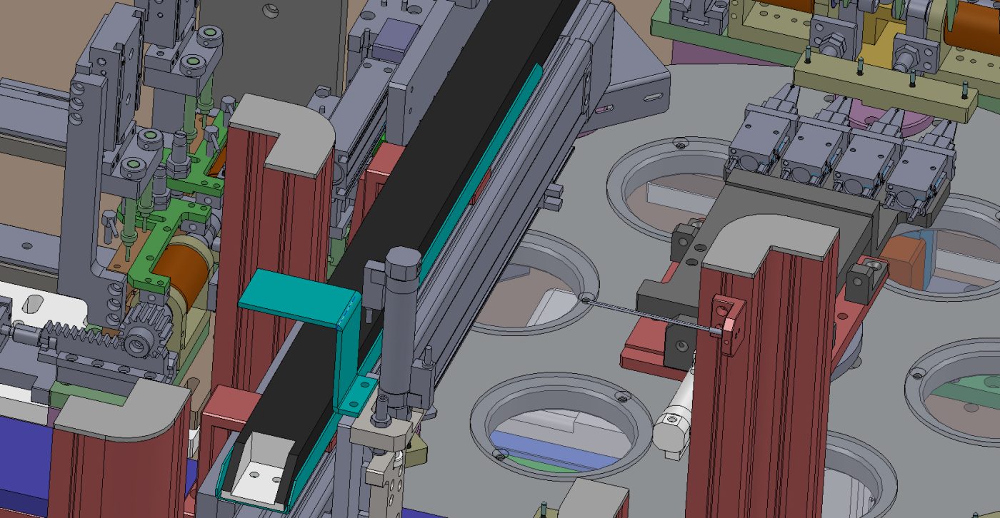 industrial 3D model Swivel spring assembly and distribution machine ...