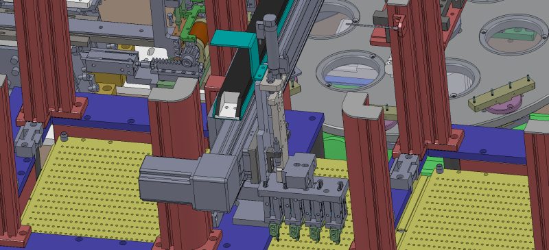 industrial 3D model Swivel spring assembly and distribution machine ...