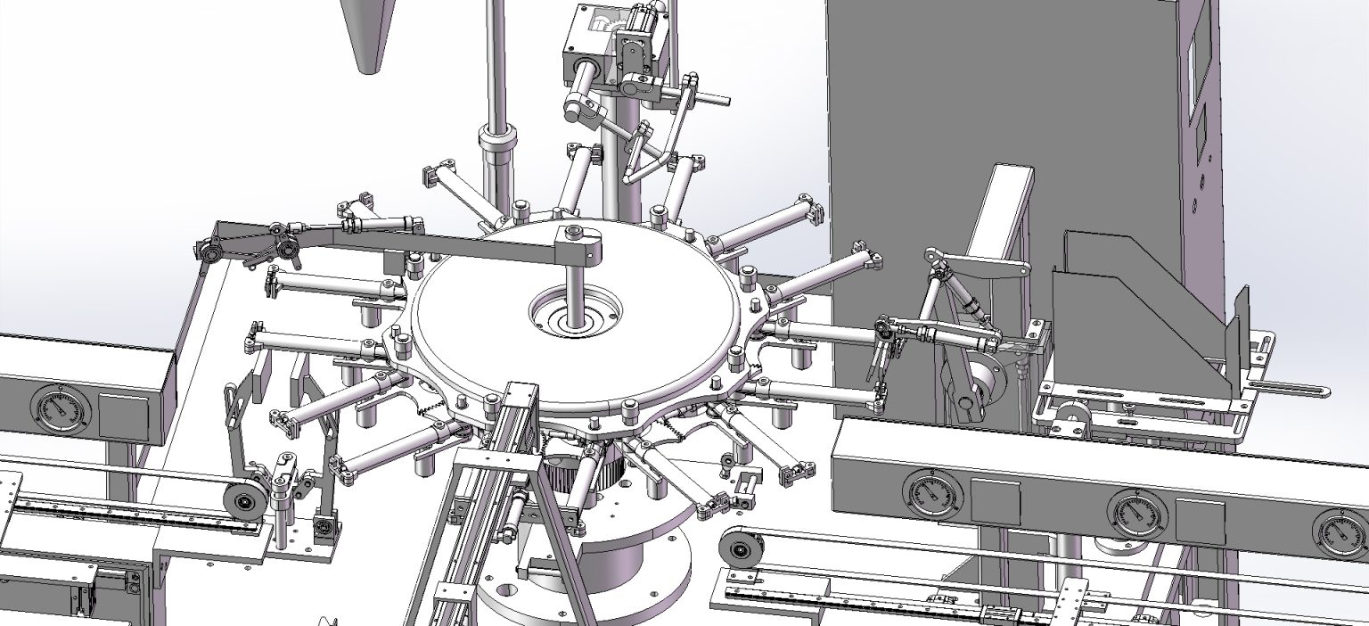 industrial 3D model Turntable bag packing machine - MACHINE - WORLD