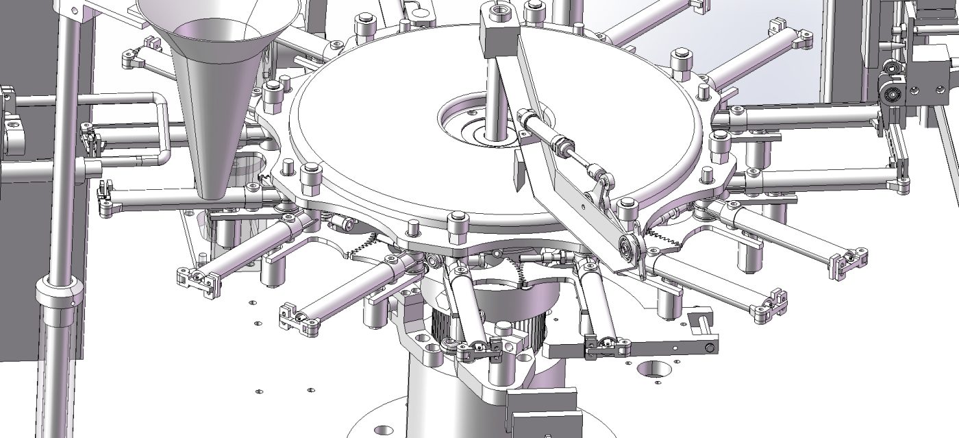 industrial 3D model Turntable bag packing machine - MACHINE - WORLD