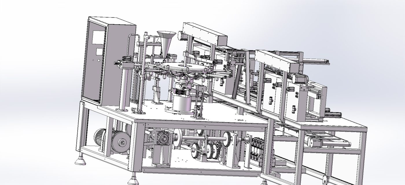 industrial 3D model Turntable bag packing machine - MACHINE - WORLD