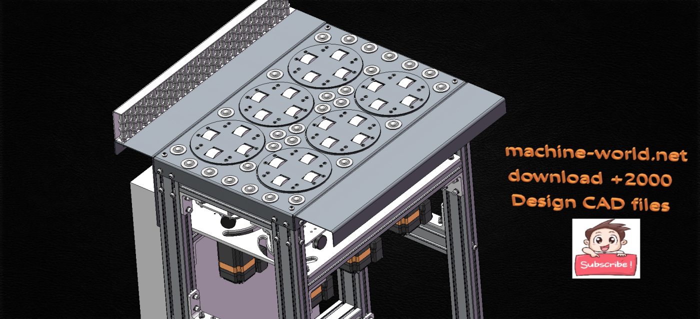 industrial 3D model Wheel sorter 2 - MACHINE - WORLD