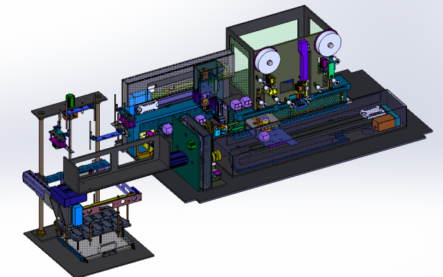 industrial 3D model Glass tear film cleaning machine - MACHINE - WORLD