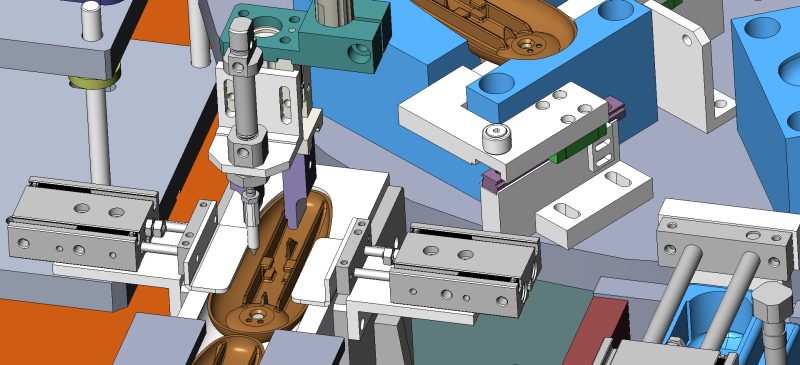 industrial 3D model Hook assembly machine - MACHINE - WORLD