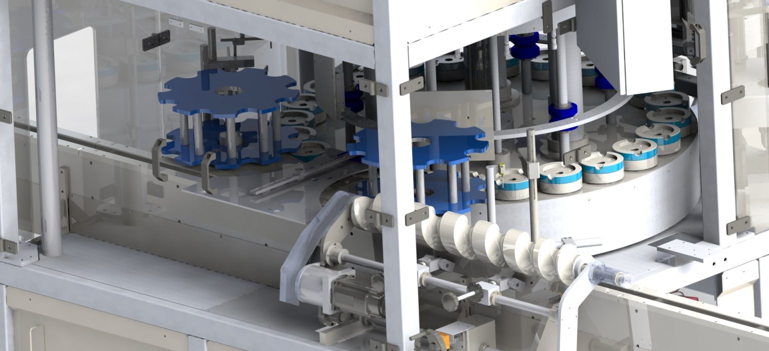 industrial 3D model Opp hot melt labeling machine - MACHINE - WORLD