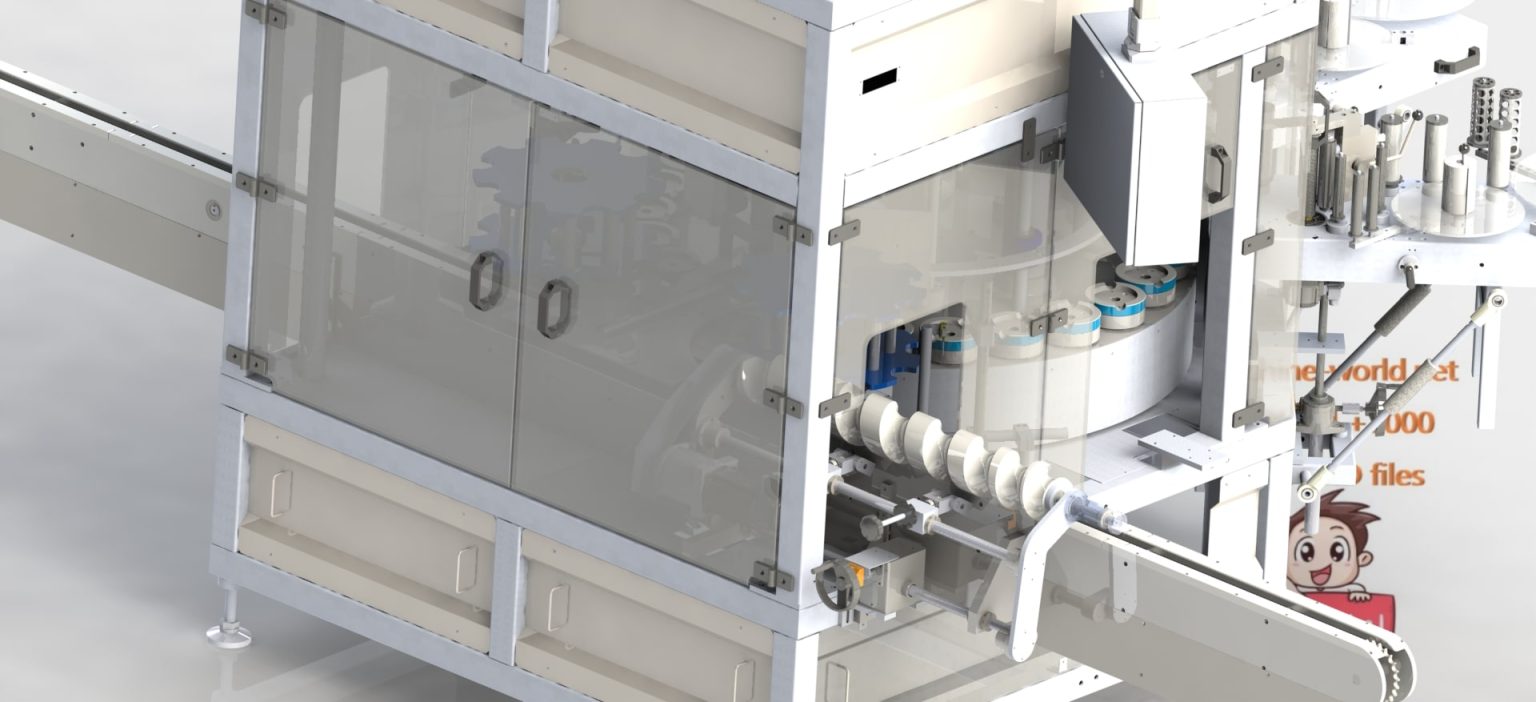 industrial 3D model Opp hot melt labeling machine - MACHINE - WORLD