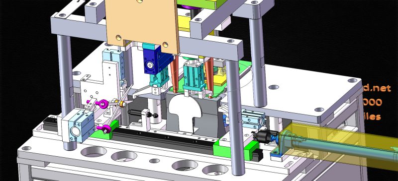 industrial 3D model Semi automatic mask making machine - MACHINE - WORLD