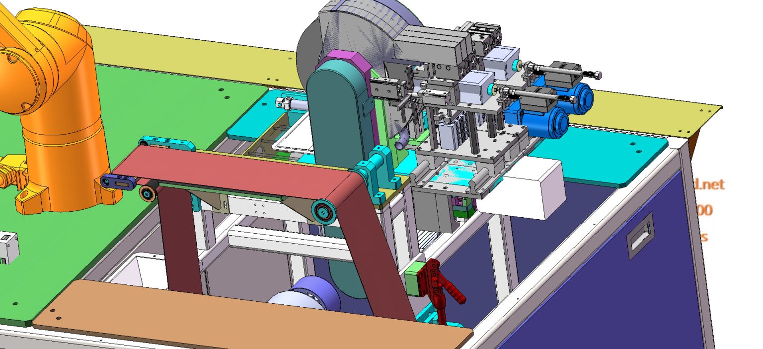 industrial 3D model Standard cloth wheel grinder - MACHINE - WORLD