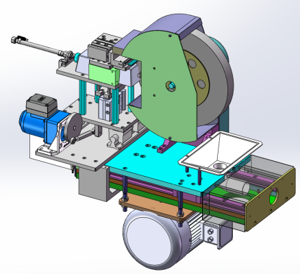 industrial 3D model Standard cloth wheel grinder - MACHINE - WORLD