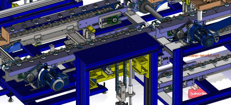 industrial 3D model Assembly line - MACHINE - WORLD