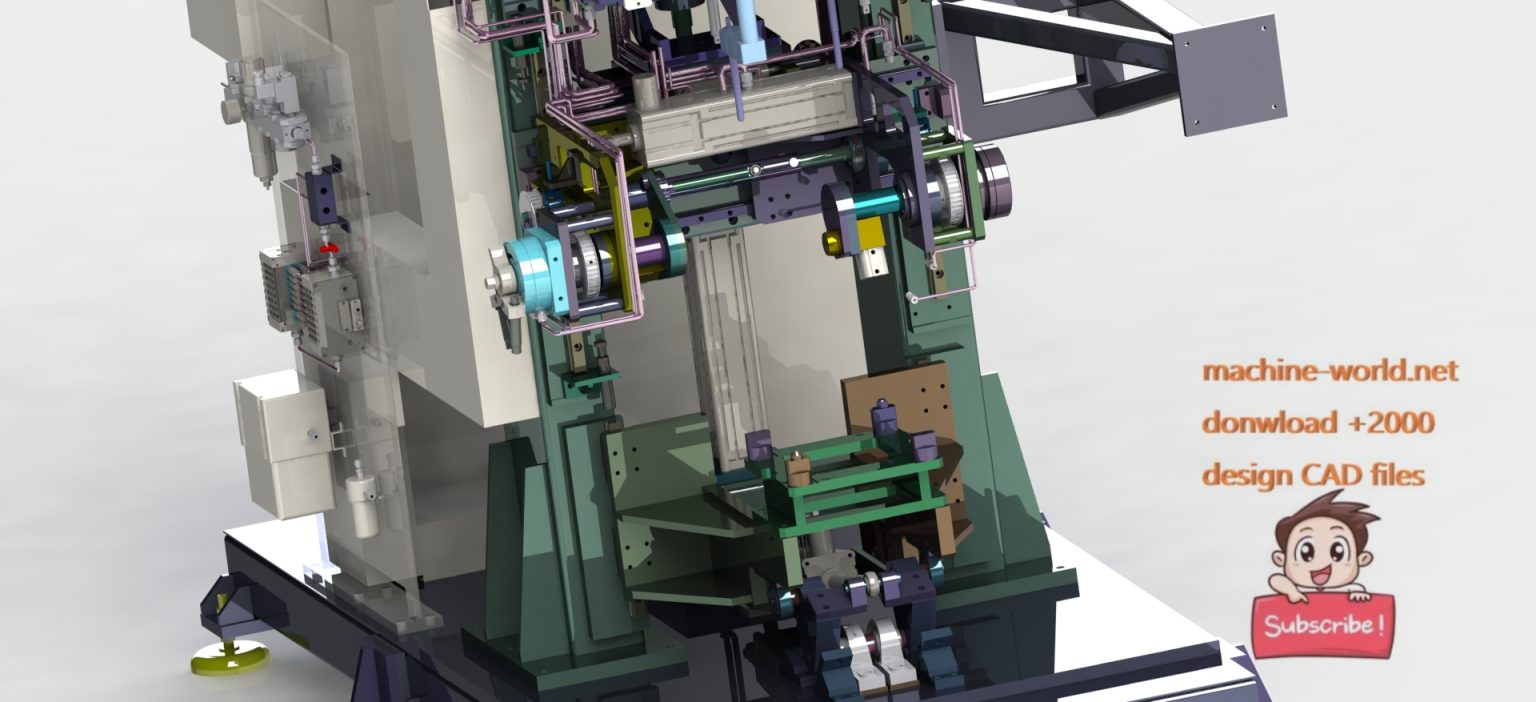 industrial 3D model Automotive cylinder body bolt tightening loosening ...