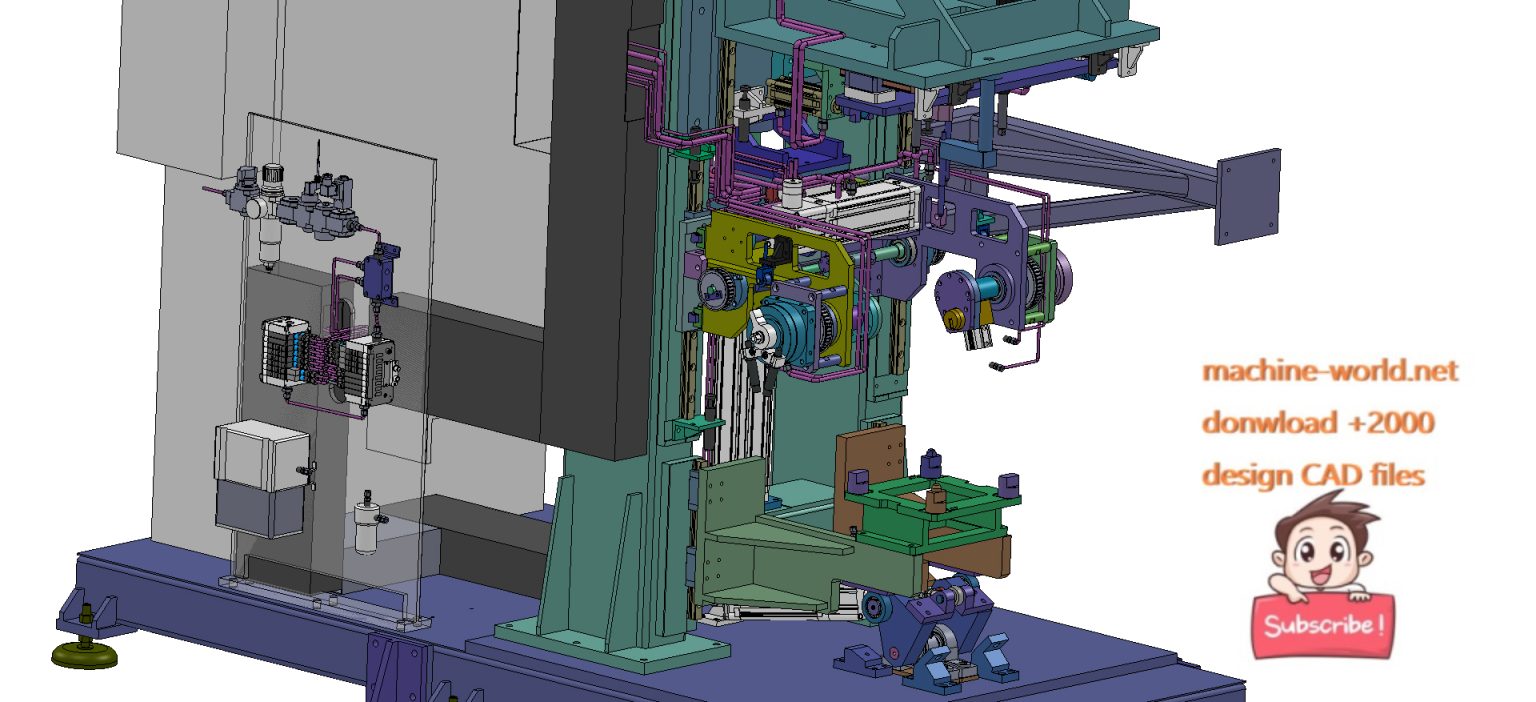 industrial 3D model Automotive cylinder body bolt tightening loosening ...