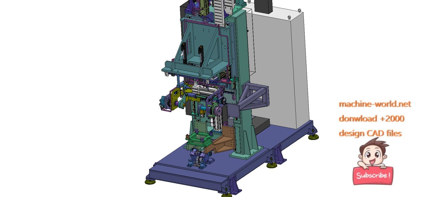 industrial 3D model Automotive cylinder body bolt tightening loosening ...