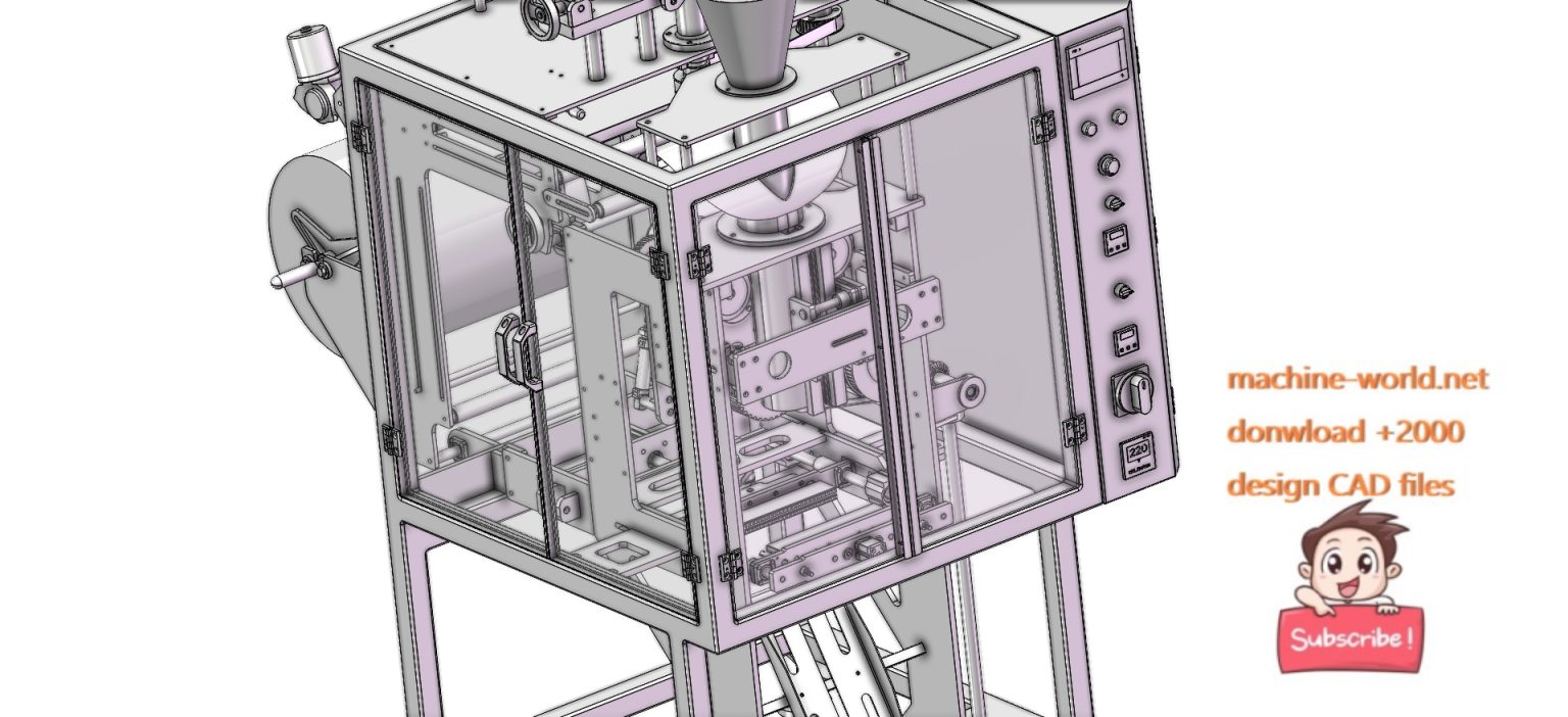 industrial 3D model Product packaging machine - MACHINE - WORLD