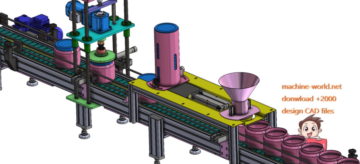 industrial 3D model Sample bottle packing machine - MACHINE - WORLD
