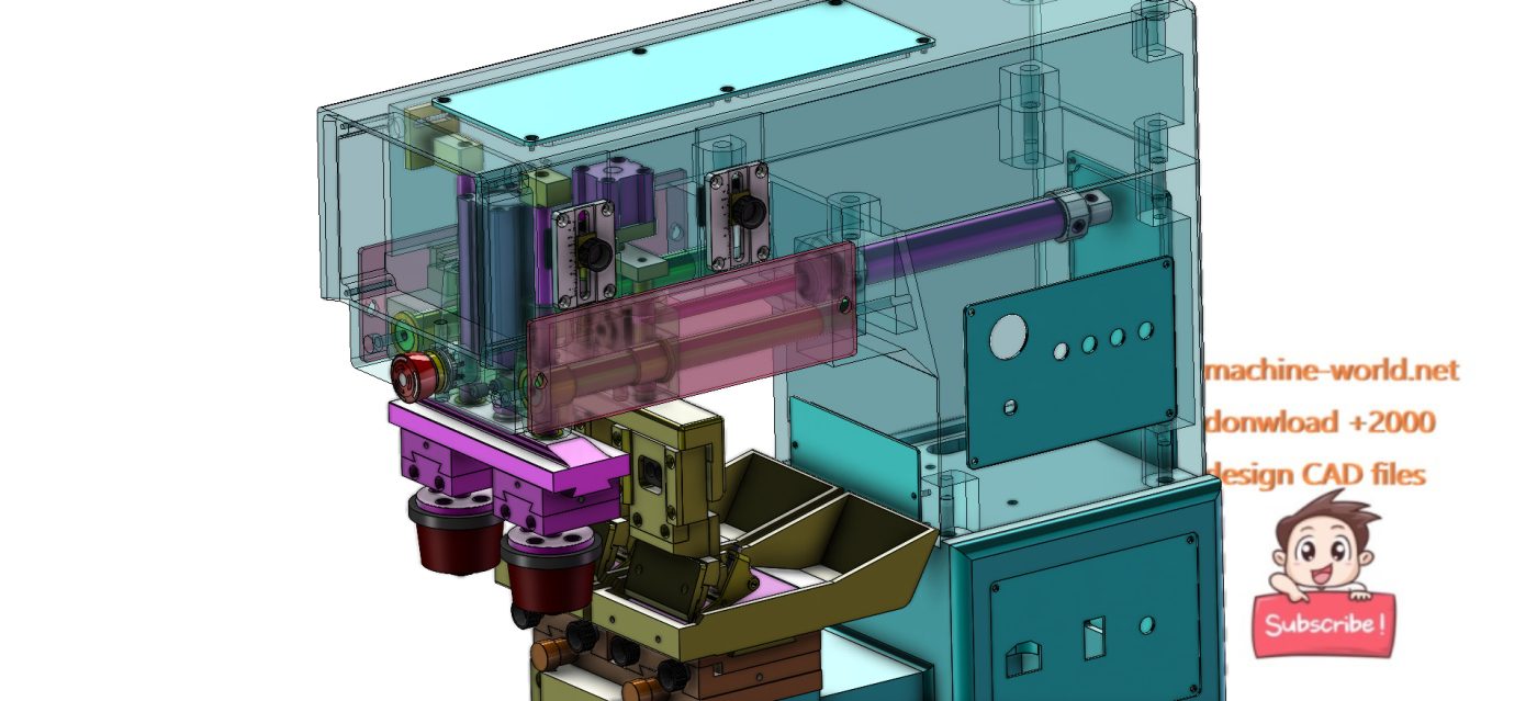 industrial 3D model Toy egg coloring machine - MACHINE - WORLD