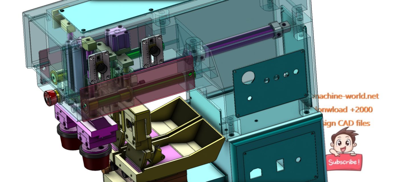 industrial 3D model Two color oil pan pad printing machine - MACHINE ...