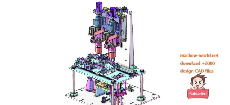 industial 3D model Two station automatic bottle capping device ...
