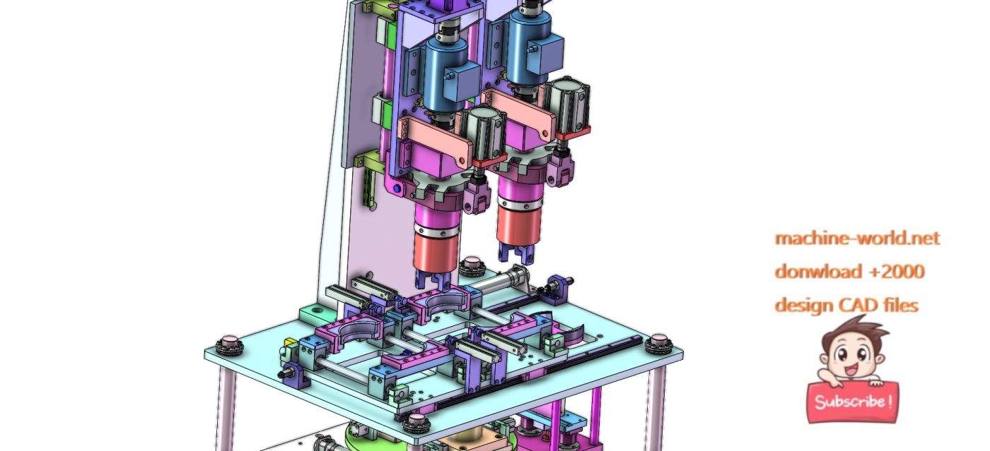 industial 3D model Two station automatic bottle capping device ...