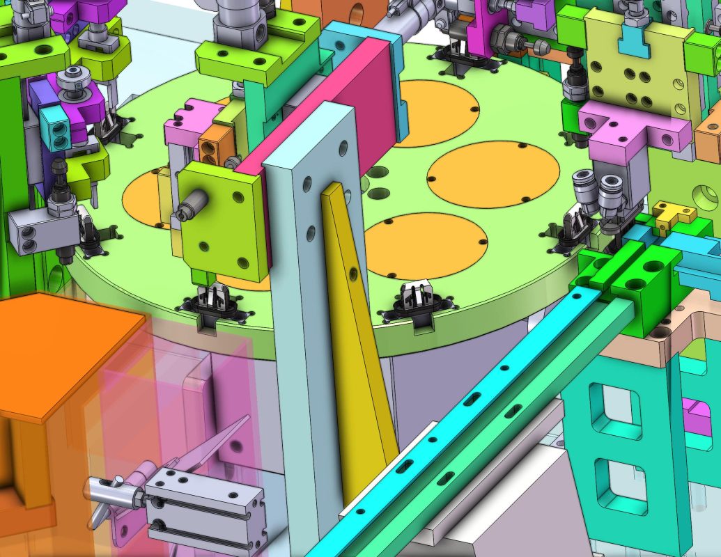 industrial 3D model Automatic safety lock assembly machine - MACHINE ...