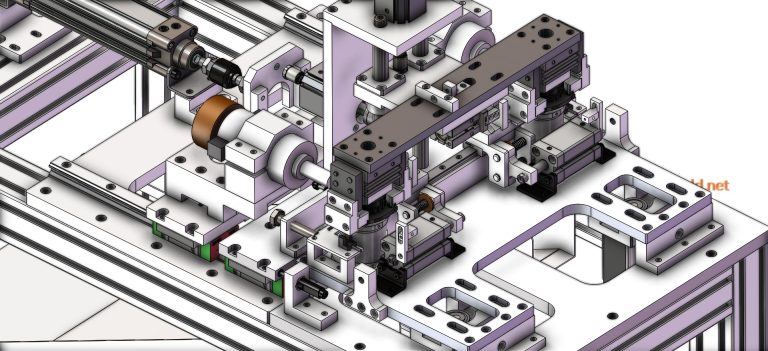 industrial 3D model Bavia grinding machine for injection molded parts ...