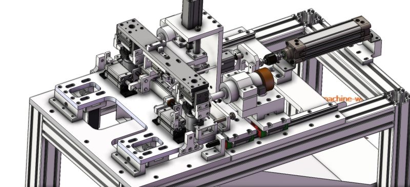 industrial 3D model Bavia grinding machine for injection molded parts ...