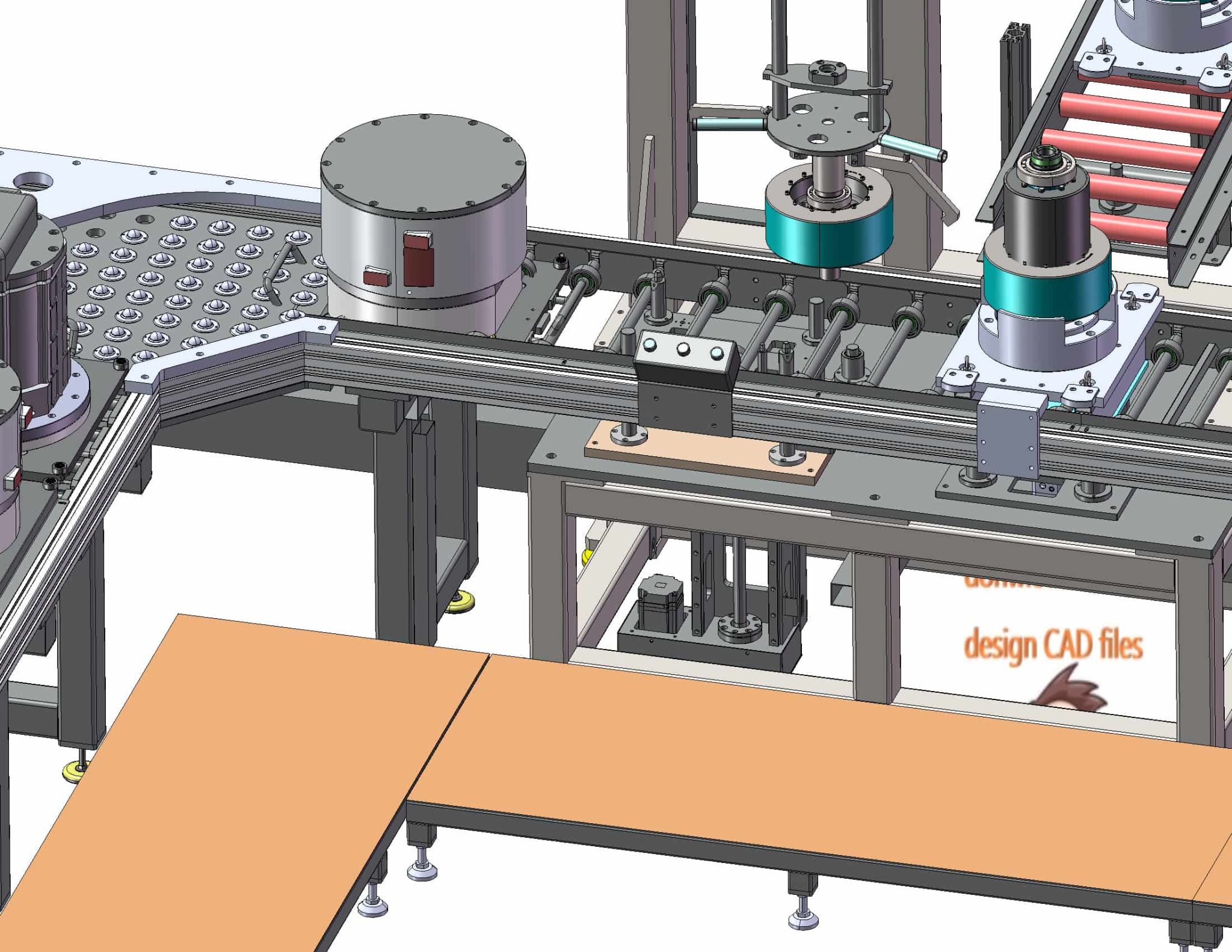 industrial 3D model Engine assembly line - MACHINE - WORLD