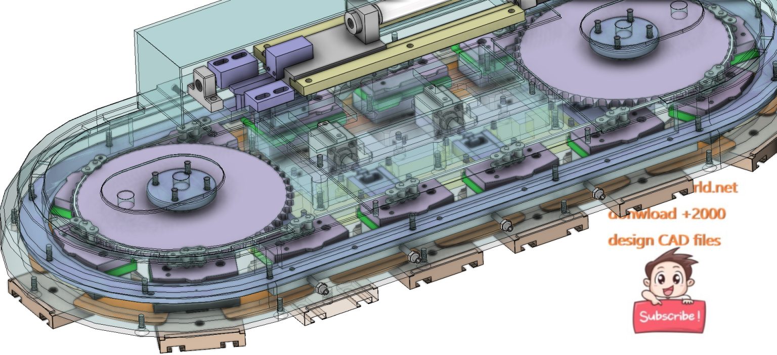 industrial 3D model Four color printer turntable - MACHINE - WORLD