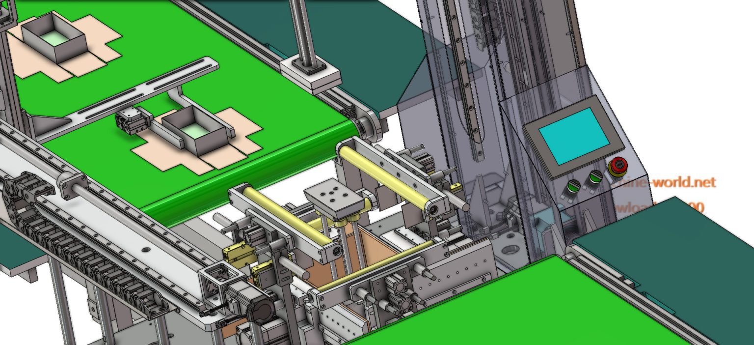 industrial 3D model Gift box packing machine - MACHINE - WORLD