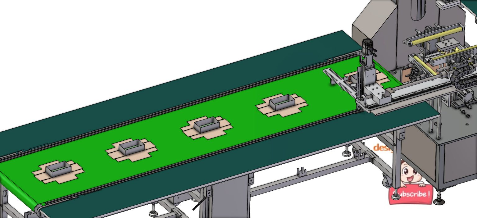 industrial 3D model Gift box packing machine - MACHINE - WORLD
