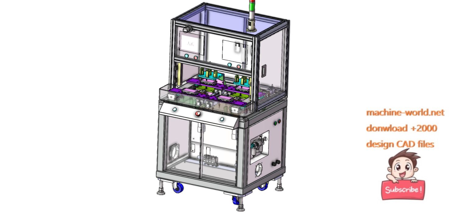 industrial 3D model Mobile phone case flatness tester - MACHINE - WORLD