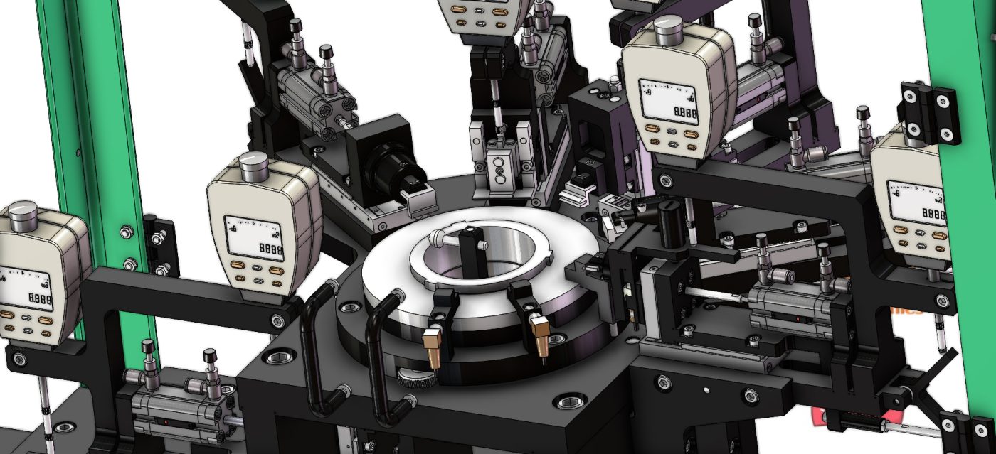 industrial 3D model Multi station test equipment - MACHINE - WORLD