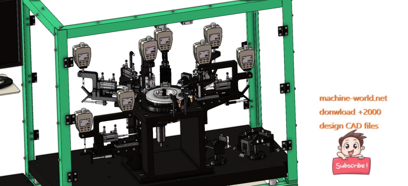 industrial 3D model Multi station test equipment - MACHINE - WORLD