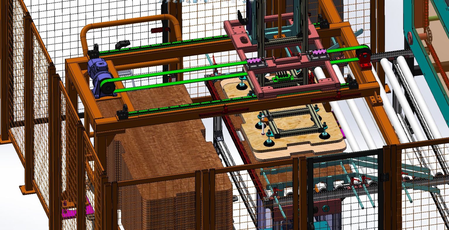 industrial 3D model Pallet Loading Machine - MACHINE - WORLD
