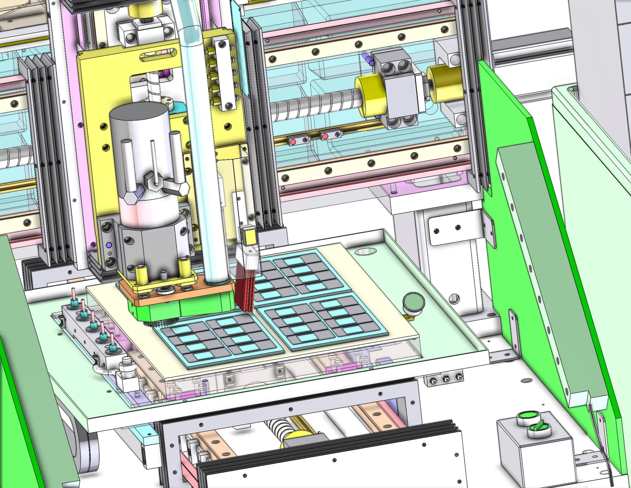 industrial 3D model Precision CCD milling and engraving machine ...