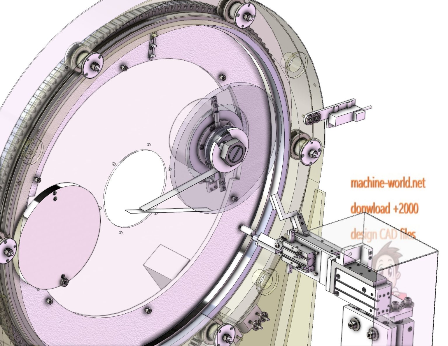 industrial 3D model Round rod winding machine - MACHINE - WORLD