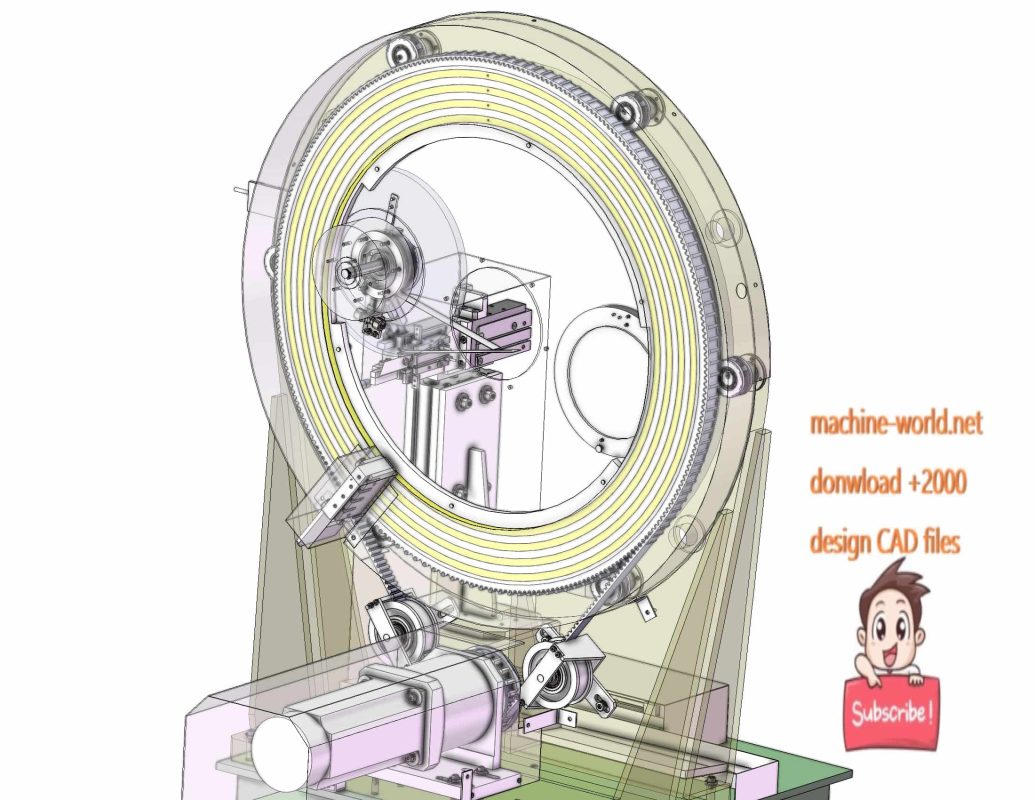 industrial 3D model Round rod winding machine - MACHINE - WORLD
