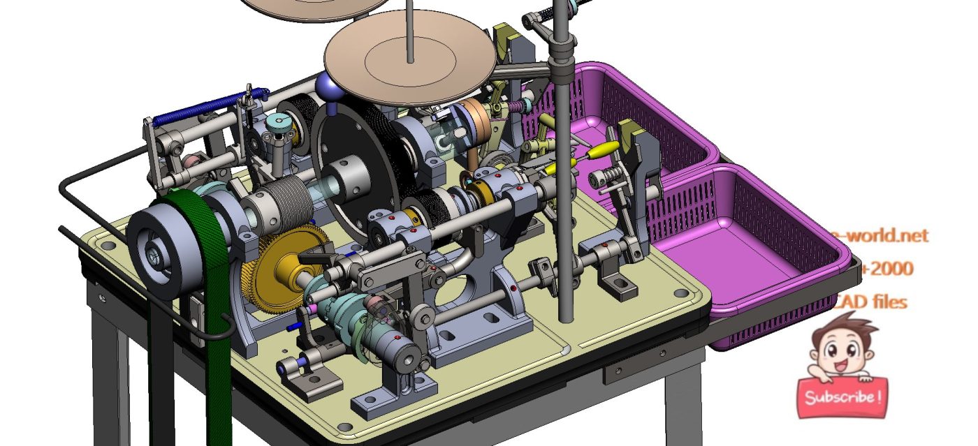 industrial 3D model Silkworm cocoons winding machine - MACHINE - WORLD