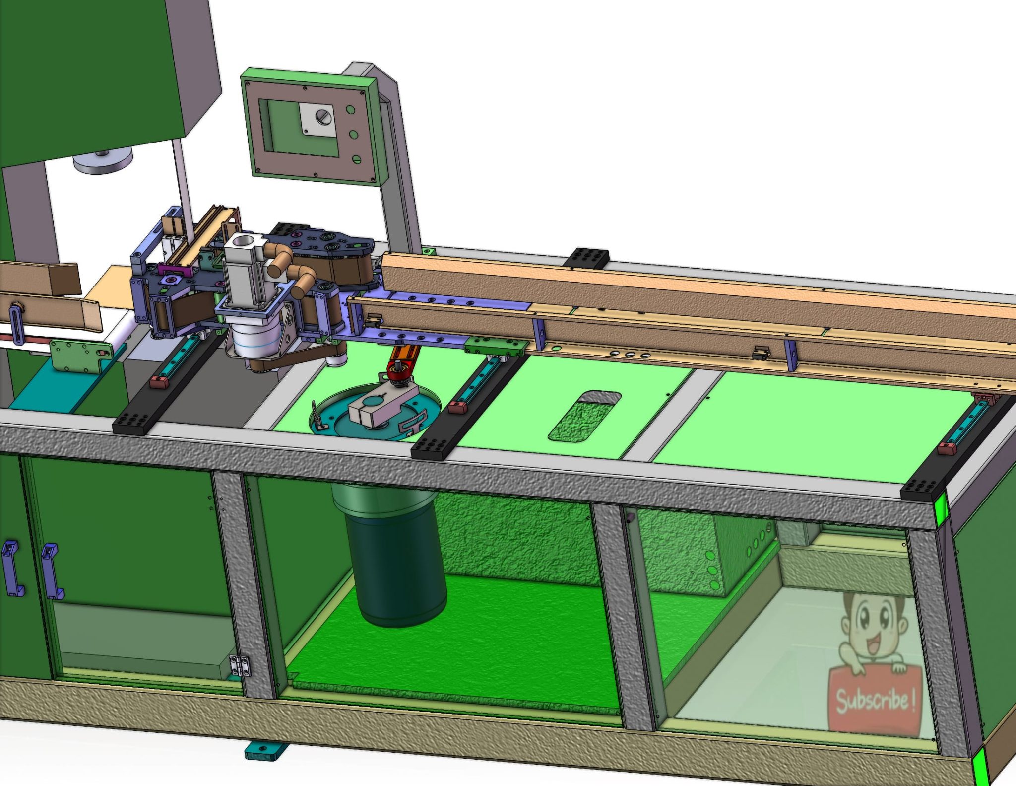 industrial 3D model Toilet paper roll cutter - MACHINE - WORLD