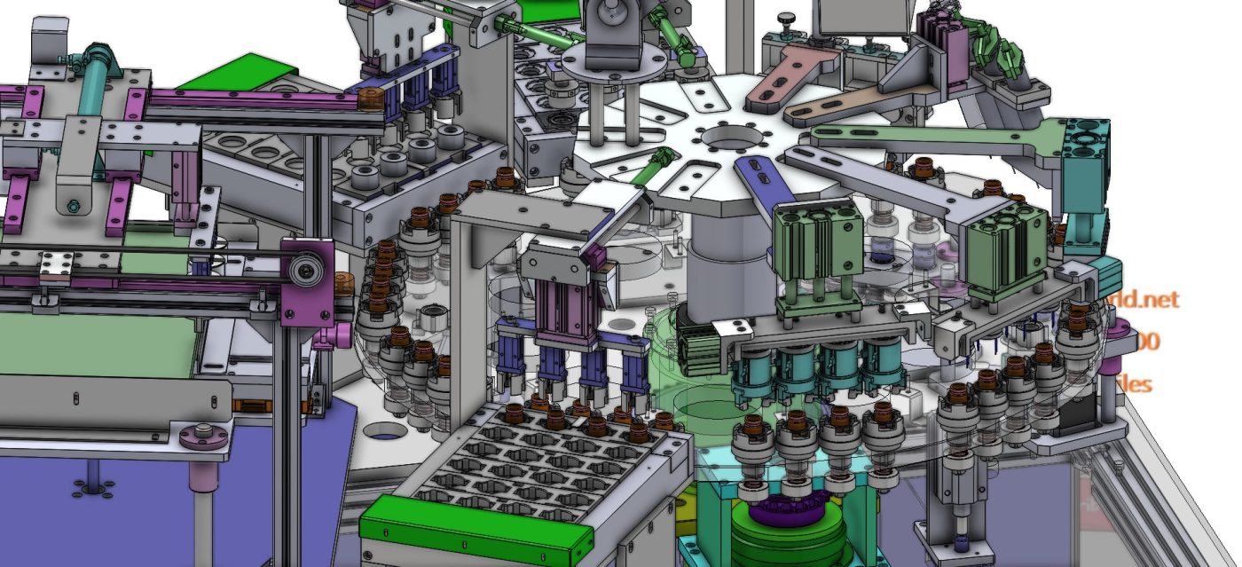 industrial 3D model Turntable automatic assembly machine - MACHINE - WORLD
