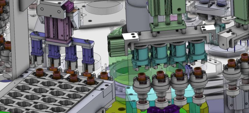 industrial 3D model Turntable automatic assembly machine - MACHINE - WORLD