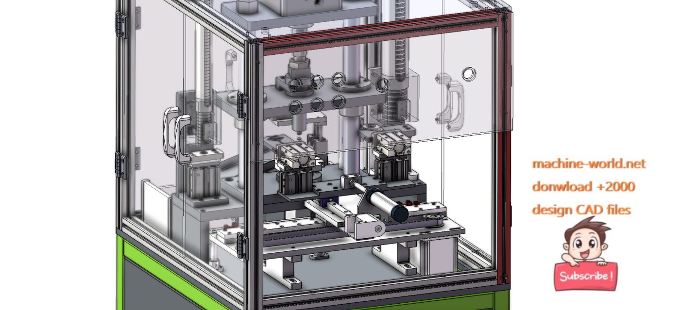 industrial 3D model Assembly bearing press machine - MACHINE - WORLD