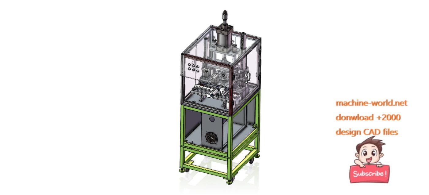 industrial 3D model Assembly bearing press machine - MACHINE - WORLD