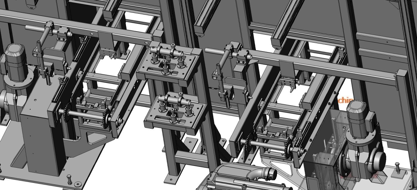 industrial 3D model Crankcase lower body production line - MACHINE - WORLD