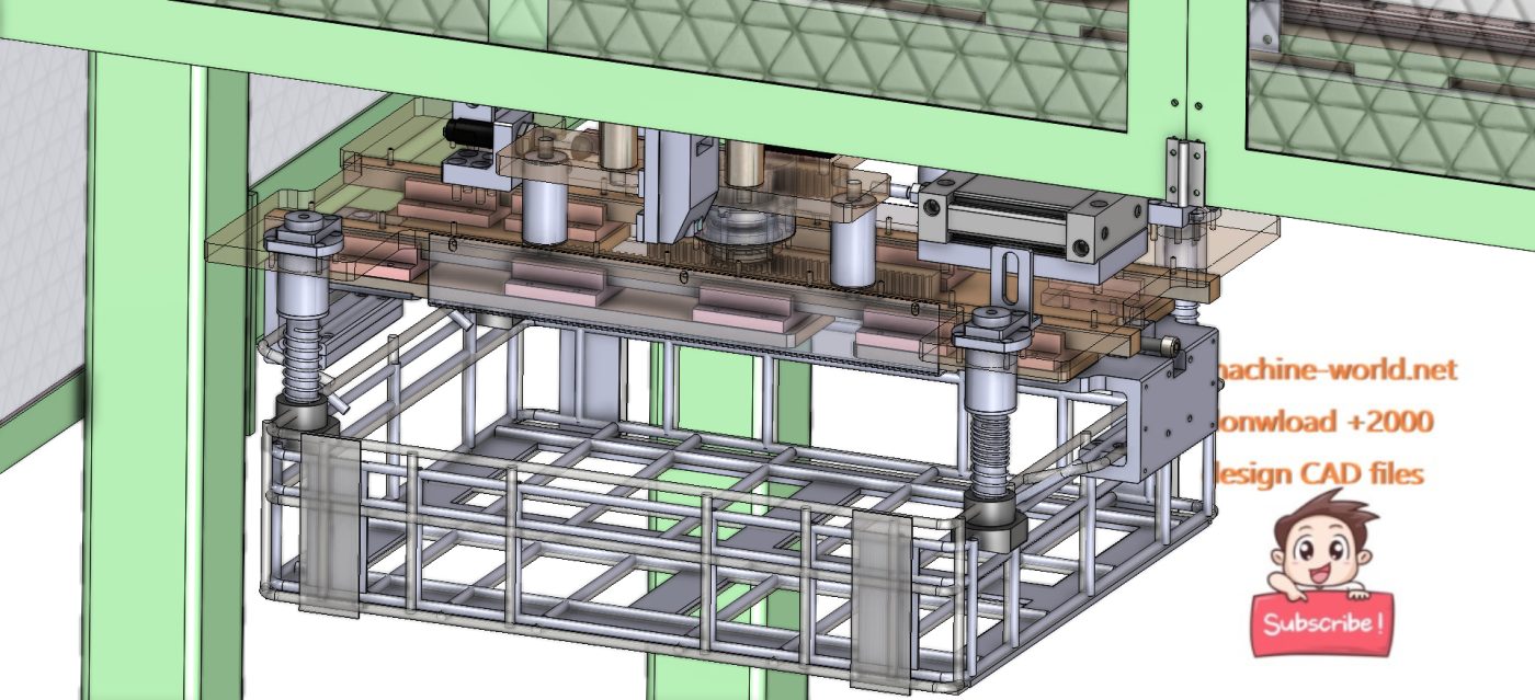 industrial 3D model Large gantry manipulator exhaust frame - MACHINE ...